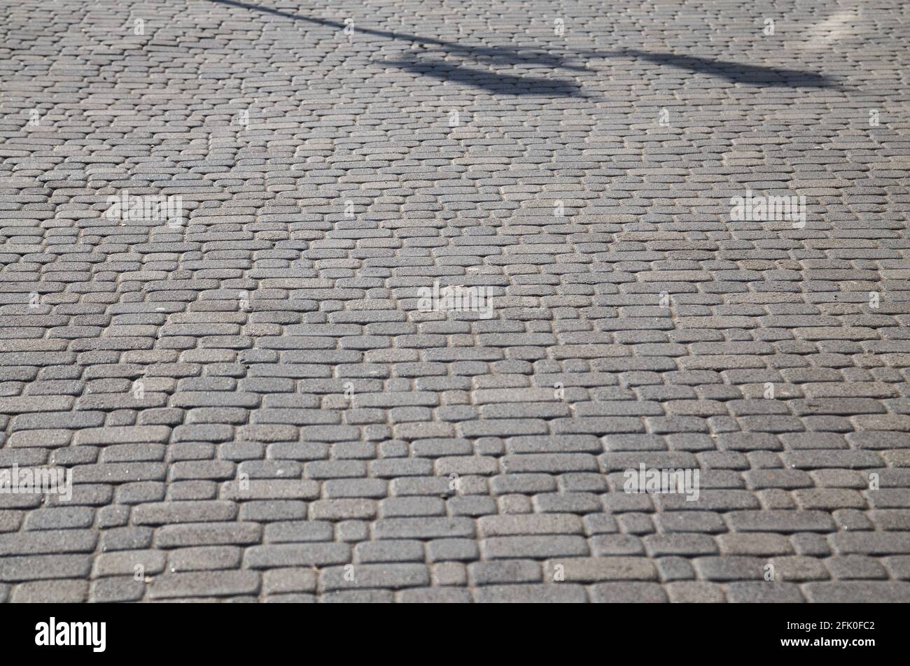 Texture of the gray cobblestone for sidewalk Stock Photo - Alamy