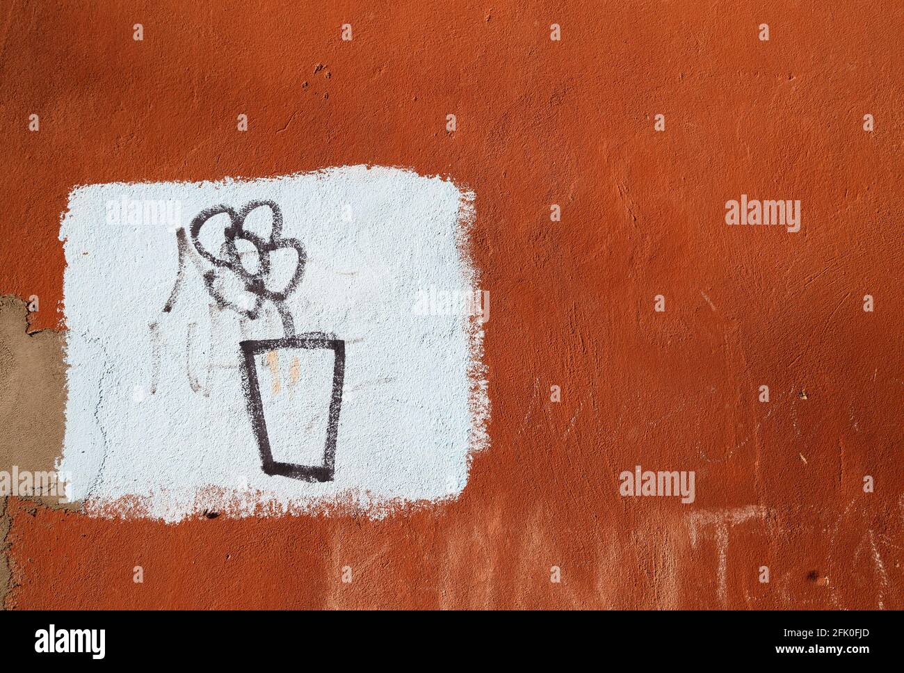 Image of walls with vandals pictures on the surface Stock Photo - Alamy