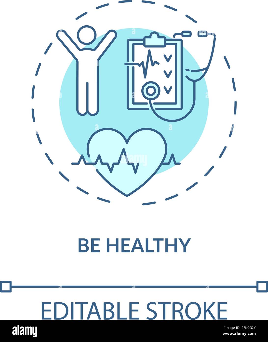 Be healthy concept icon Stock Vector Image & Art - Alamy