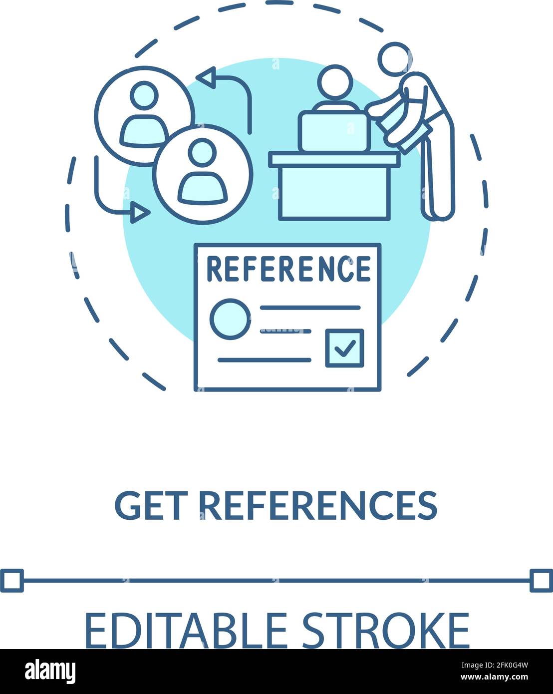 Get references concept icon Stock Vector Image & Art - Alamy