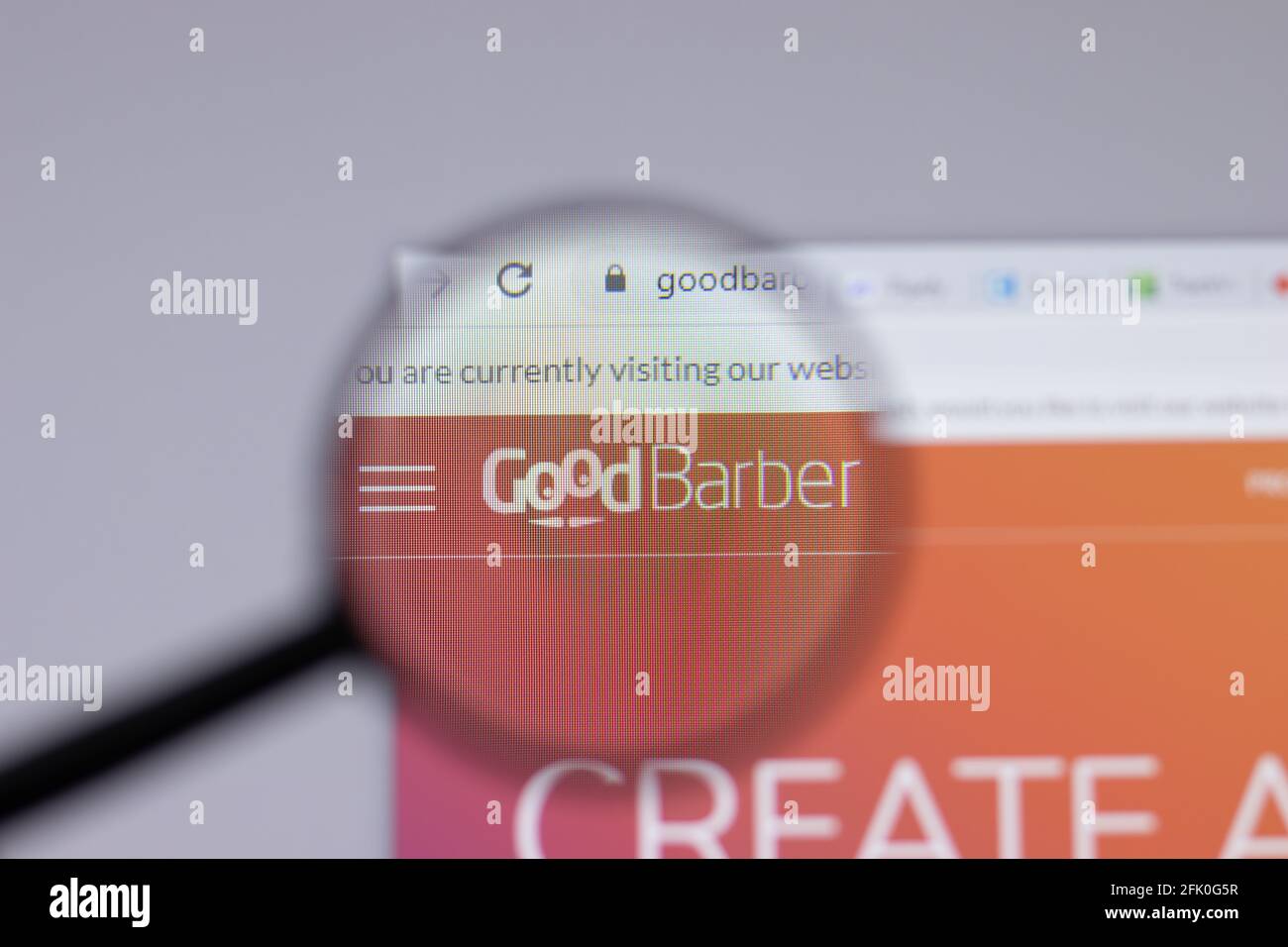 Goodbarber logo hi-res stock photography and images - Alamy