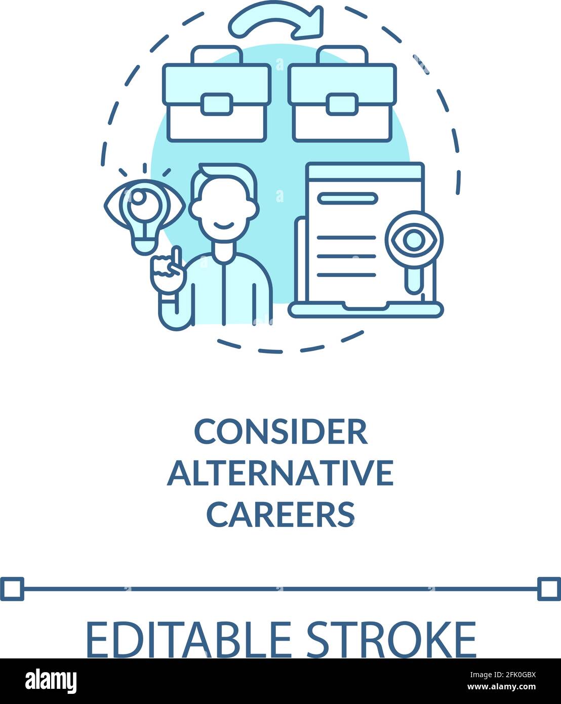 Consider alternative concept icon Stock Vector Image & Art - Alamy