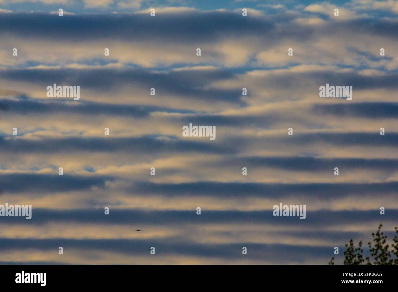 Beautiful sky linear clouds sunset hi-res stock photography and images ...