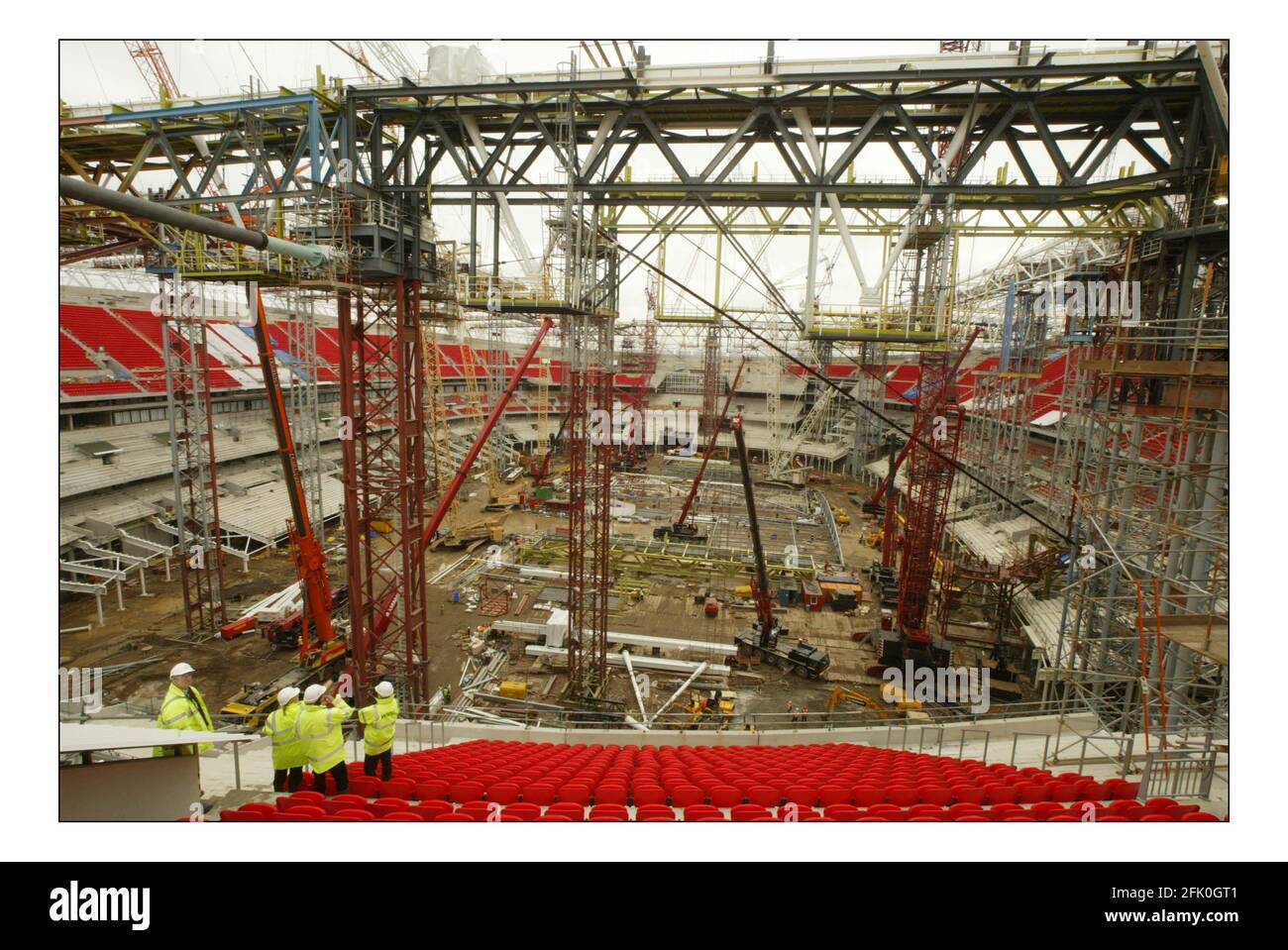 The New Wembley stadium under constructionpic David Sandison 14/10/2005 ...
