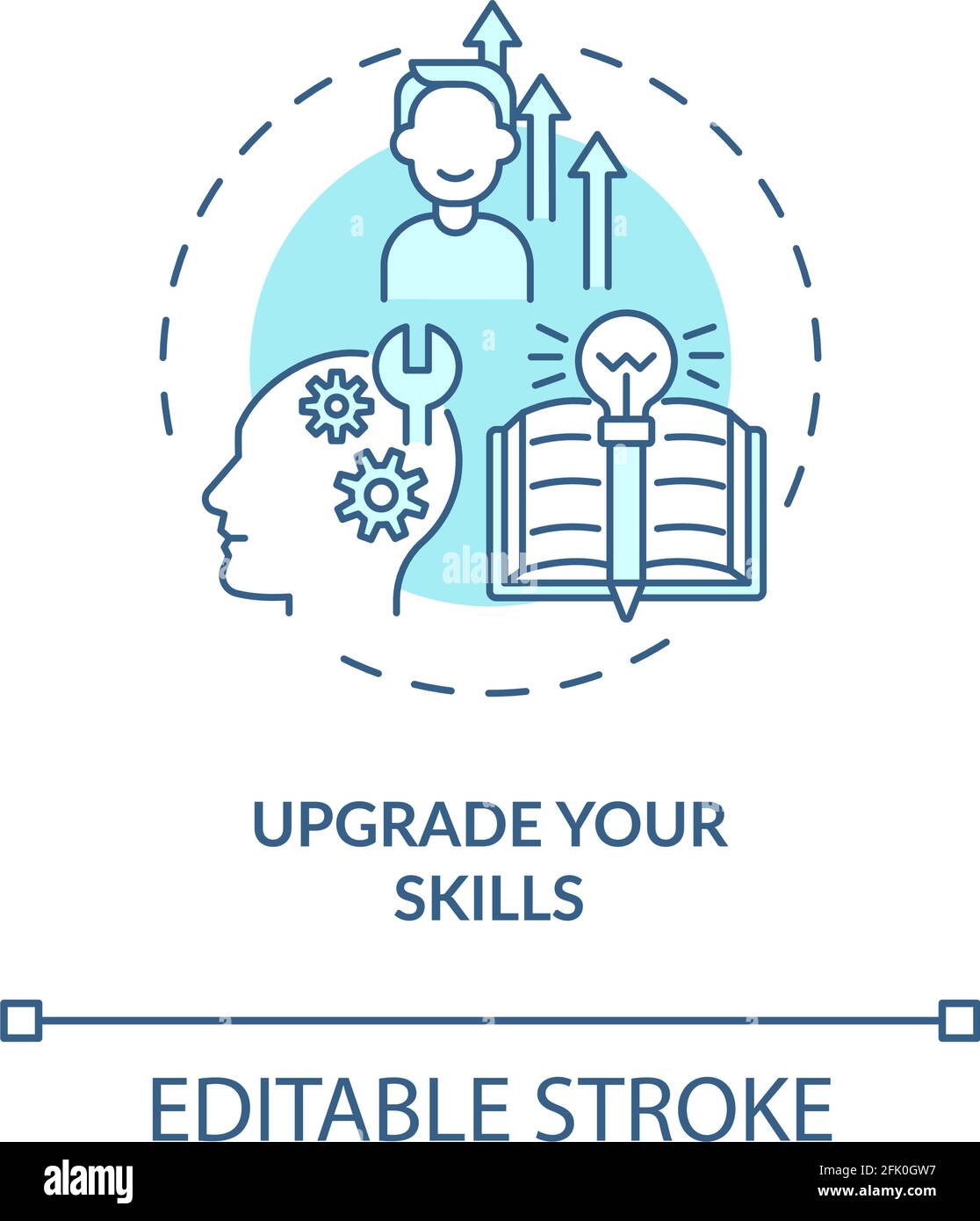 Upgrade your skills concept icon Stock Vector Image & Art - Alamy
