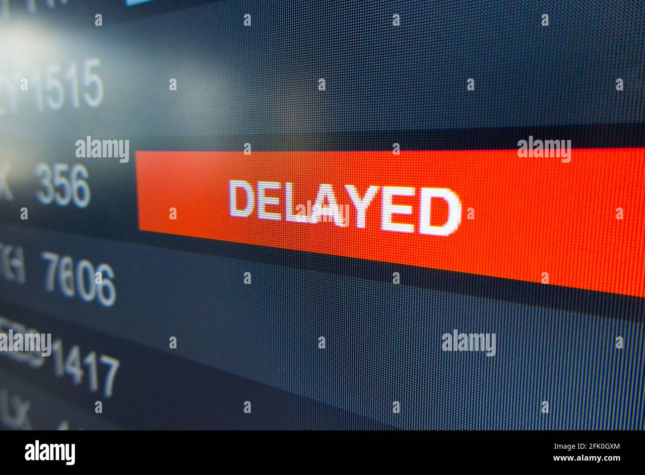 Airport terminal monitor showing flights hi-res stock photography and ...