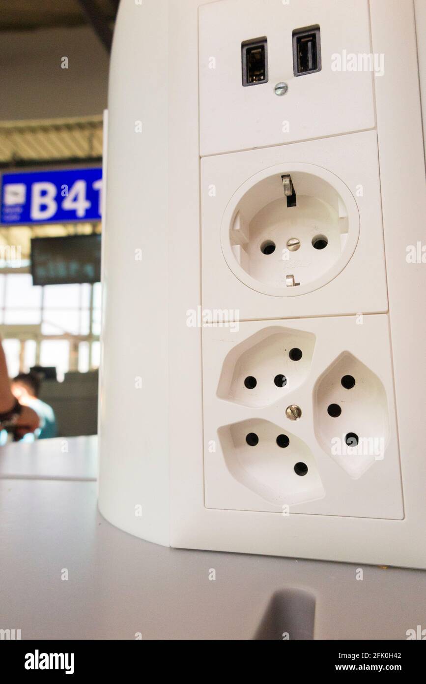 Usb charging points hi-res stock photography and images - Alamy