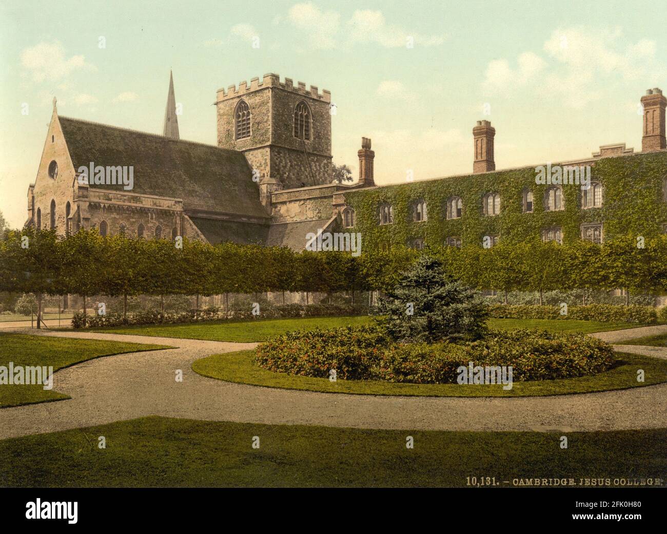 Jesus Chapel at Jesus College of Cambridge University circa 1890-1900 ...