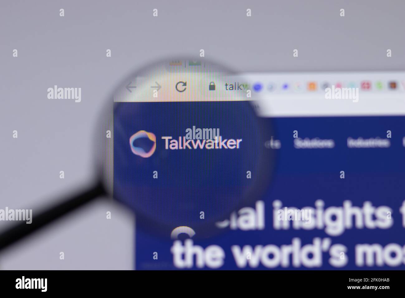 Talkwalker logo hi-res stock photography and images - Alamy