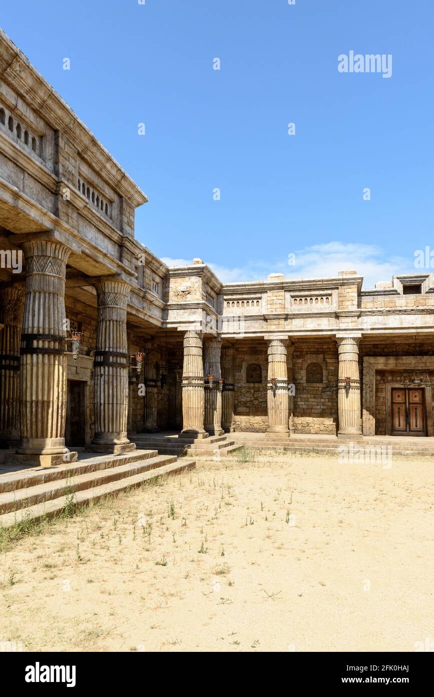 The set of the Temple of Jerusalem was designed for the movie The Young ...