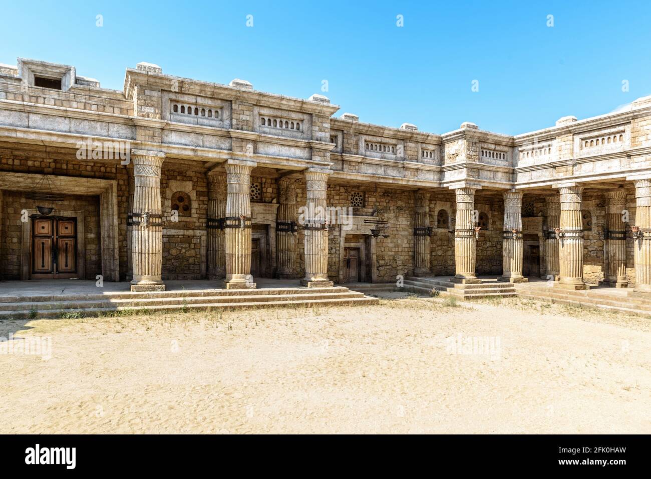 The set of the Temple of Jerusalem was designed for the movie The Young ...