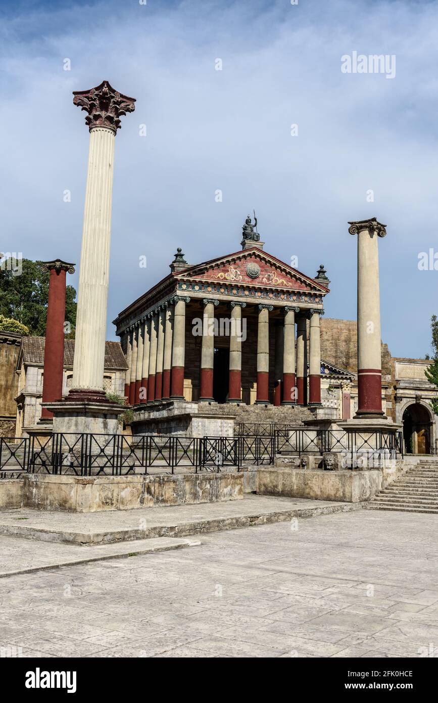 The set of Ancient Rome, built for the HBO TV series Rome, Cinecittà ...