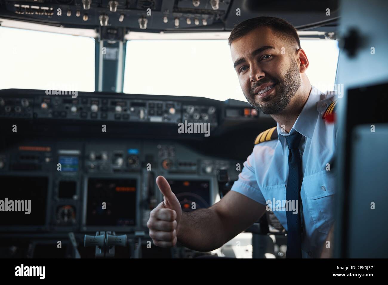Flight deck uniform hi-res stock photography and images - Alamy
