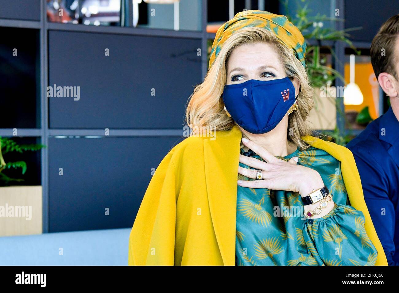 Queen Maxima of the Netherlands celebrating the King's 54th birthday ...