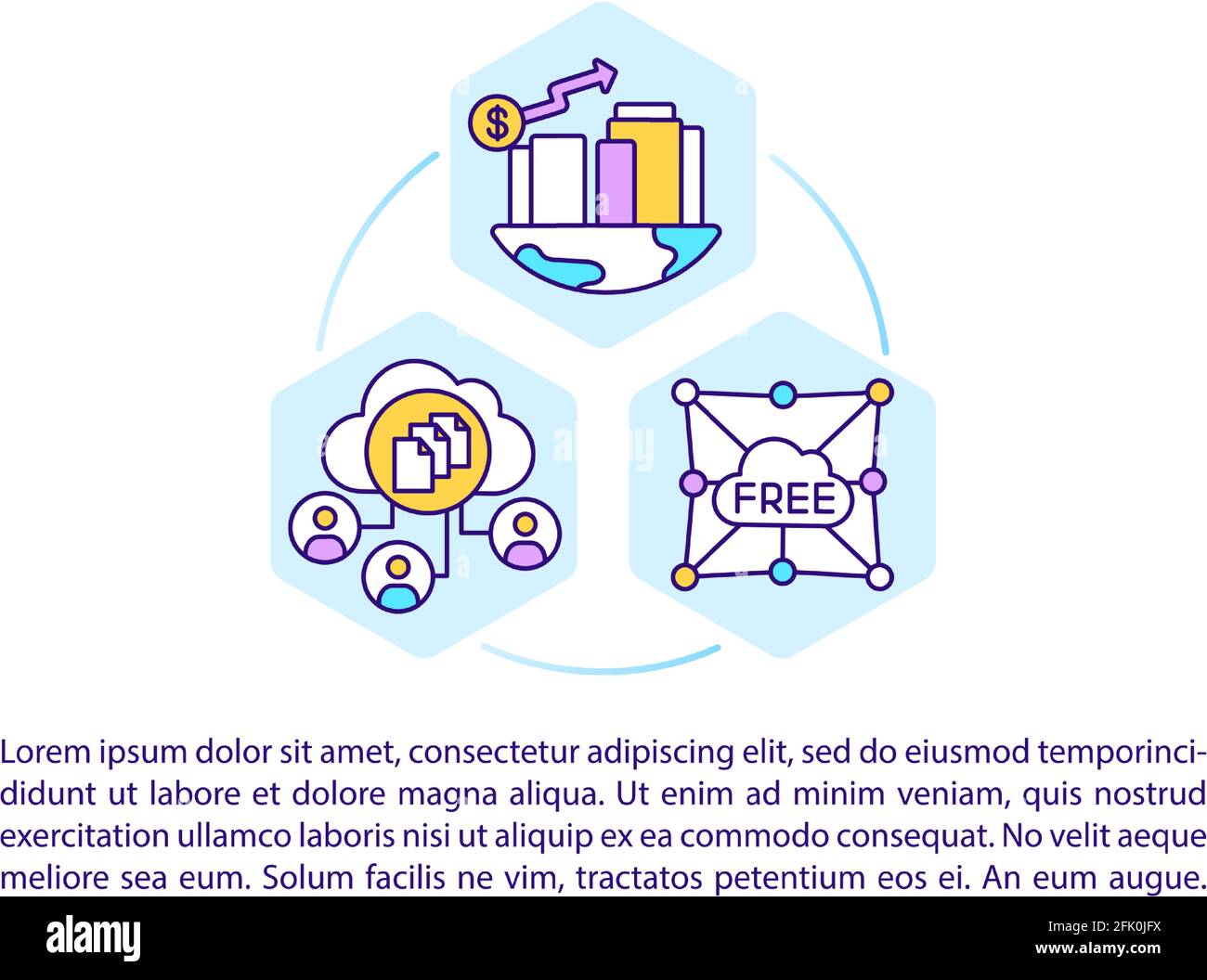 Digital society concept line icons with text Stock Vector Image & Art ...