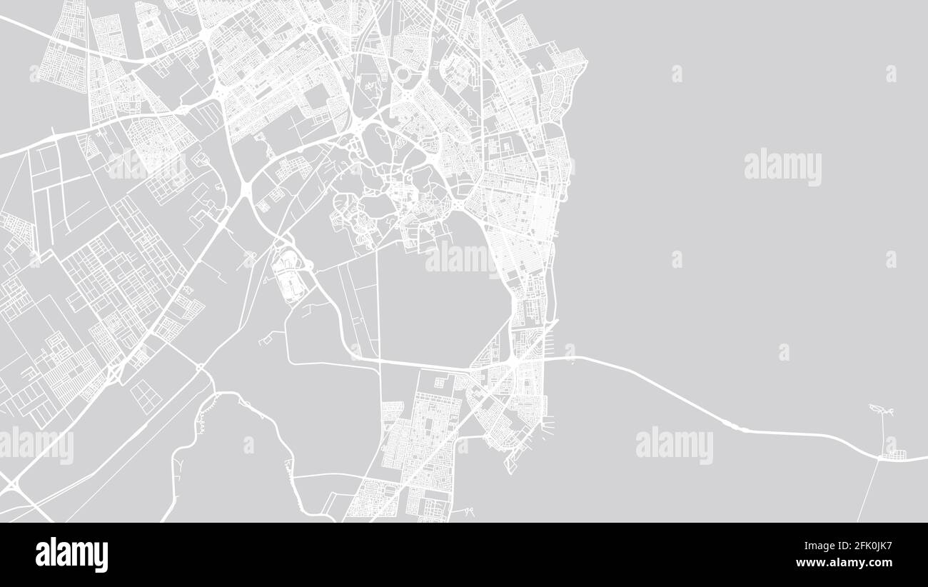 Urban vector city map of Khobar, Saudi Arabia, Middle East Stock Vector ...