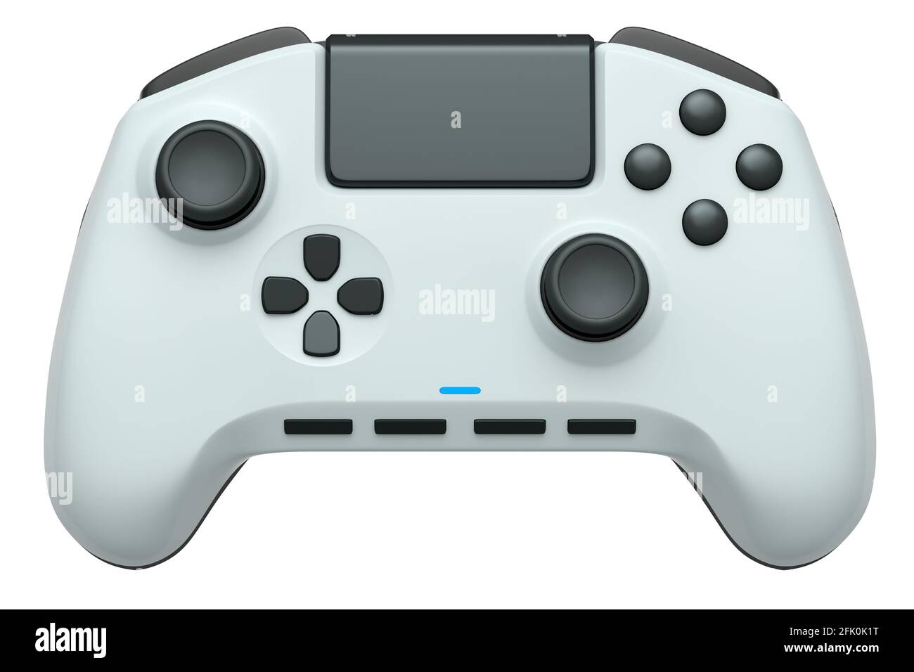 Realistic video game controller on white background Stock Photo - Alamy