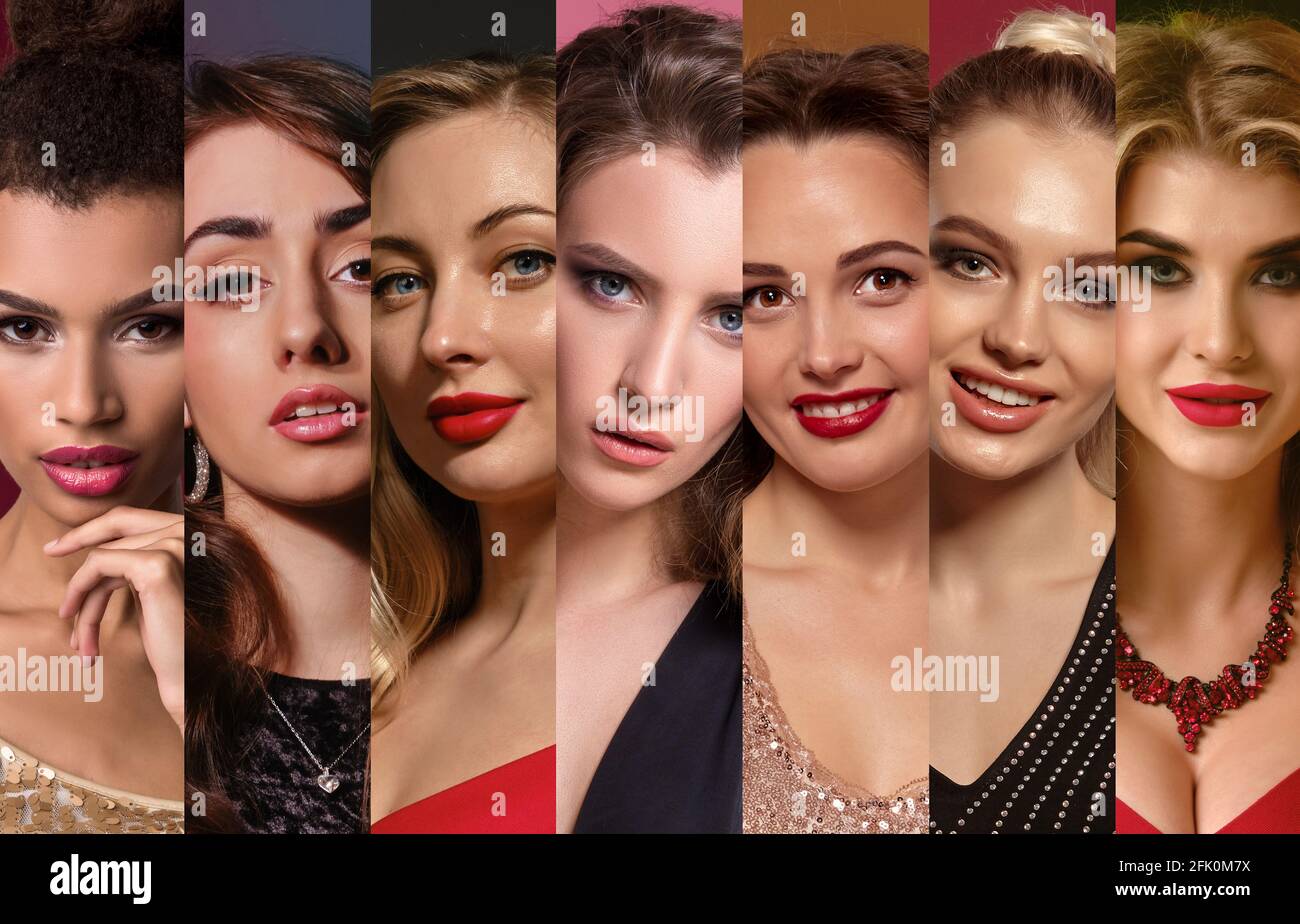 Collage of faces hi-res stock photography and images - Alamy