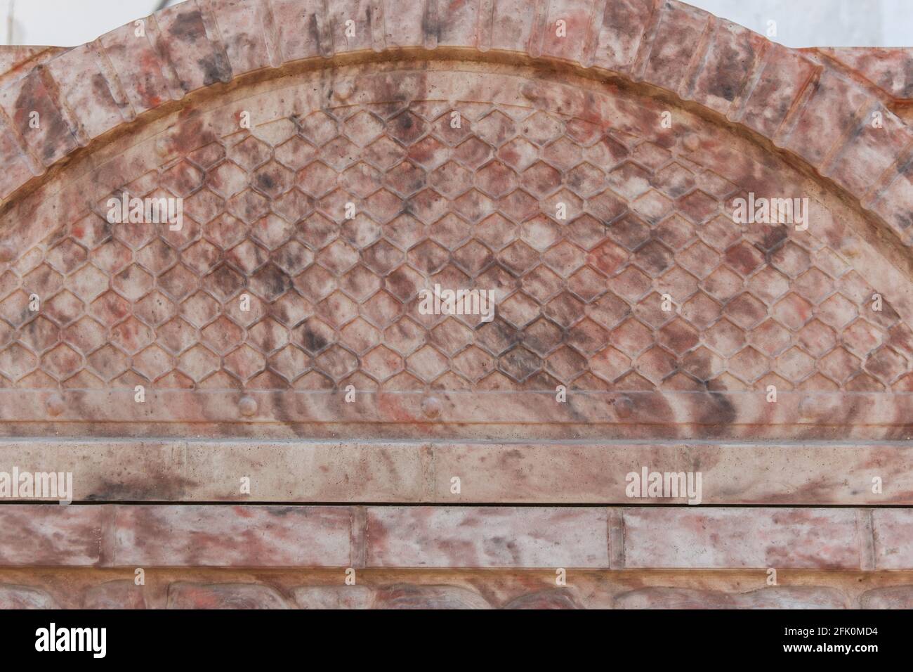 Stone fence texture - building feature. Texture of concrete fence with ...