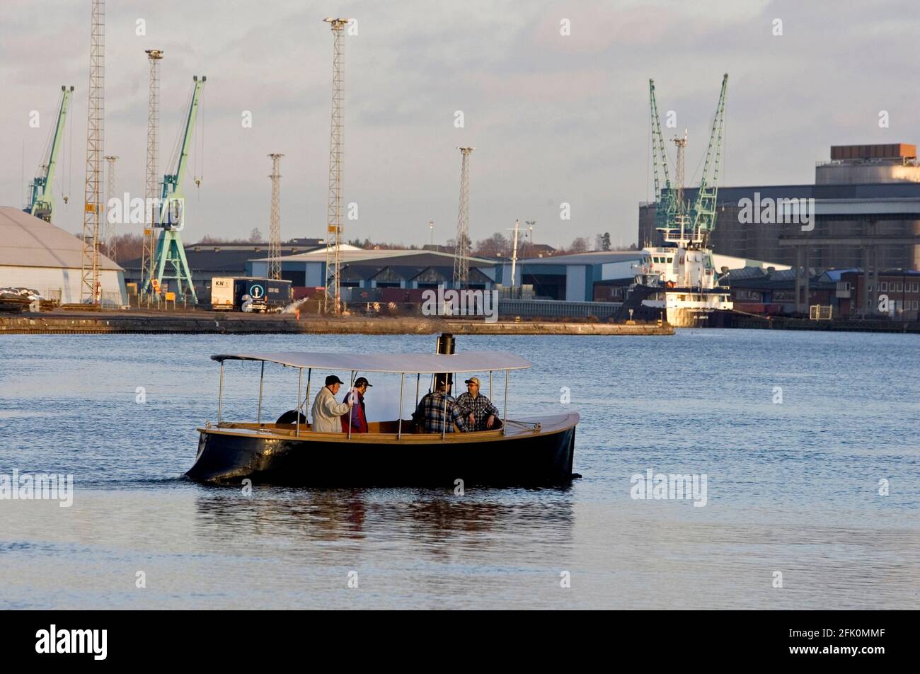 Old boat in the port of Norrköping, Sweden Stock Photo - Alamy