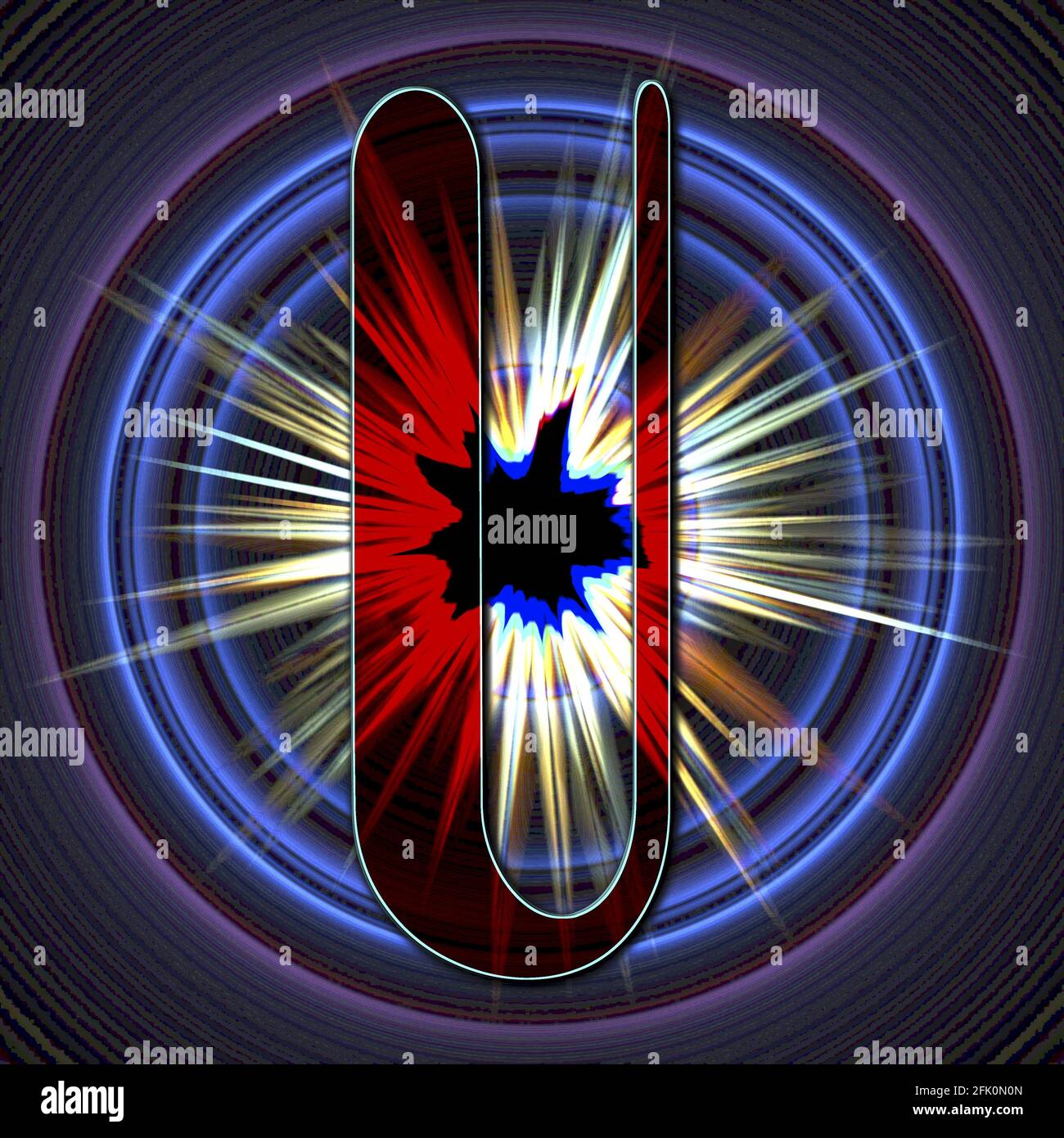 square graphic with the upper-case character U representing a capital ...