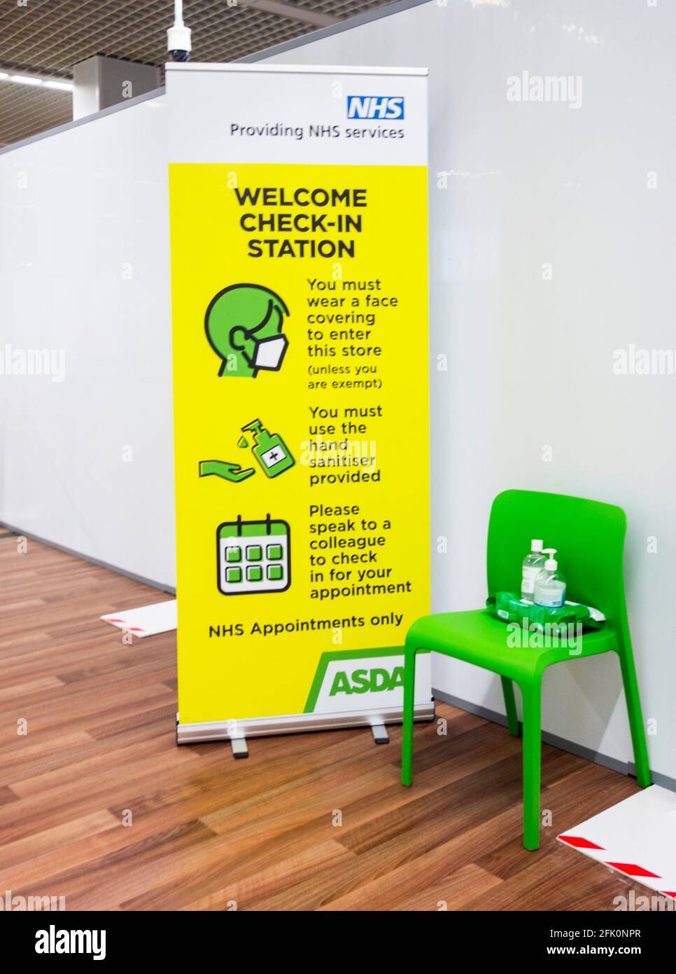 NHS Covid-19 Vaccination Centre at Asda, Watford Hertfordshire UK ...