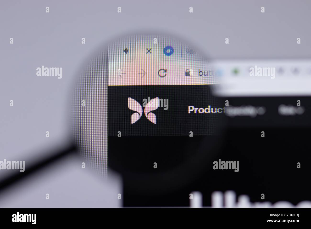 Butterfly logo hi-res stock photography and images - Alamy