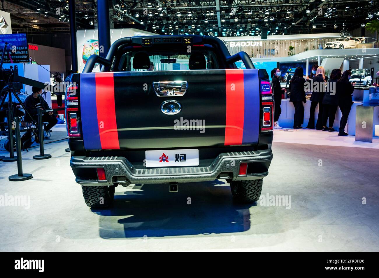 GWM Poer Pao (Cannon) pickup truck on display at the 2021 Shanghai Auto ...