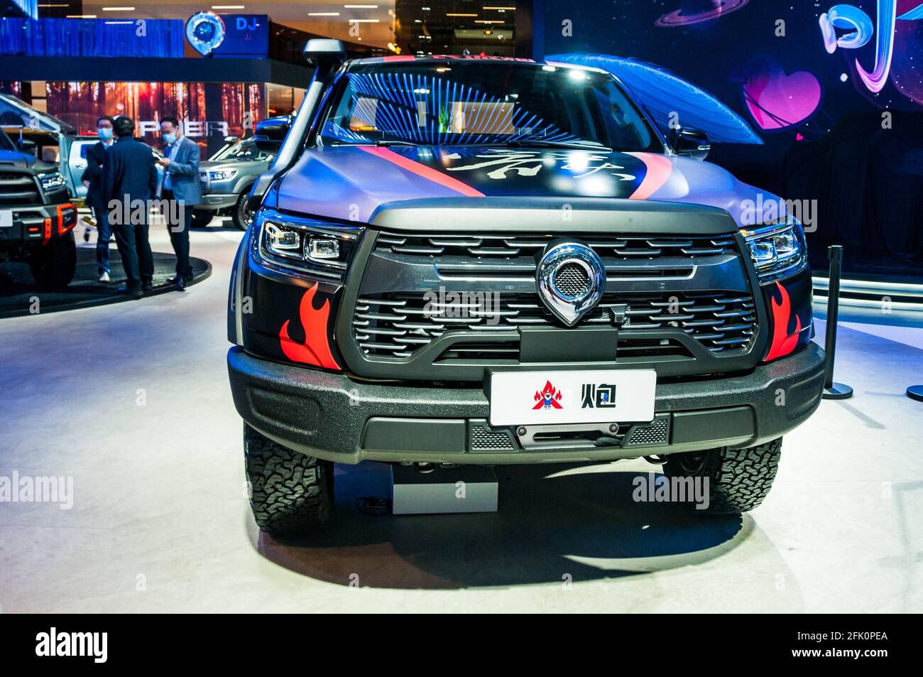 GWM Poer Pao (Cannon) pickup truck on display at the 2021 Shanghai Auto ...