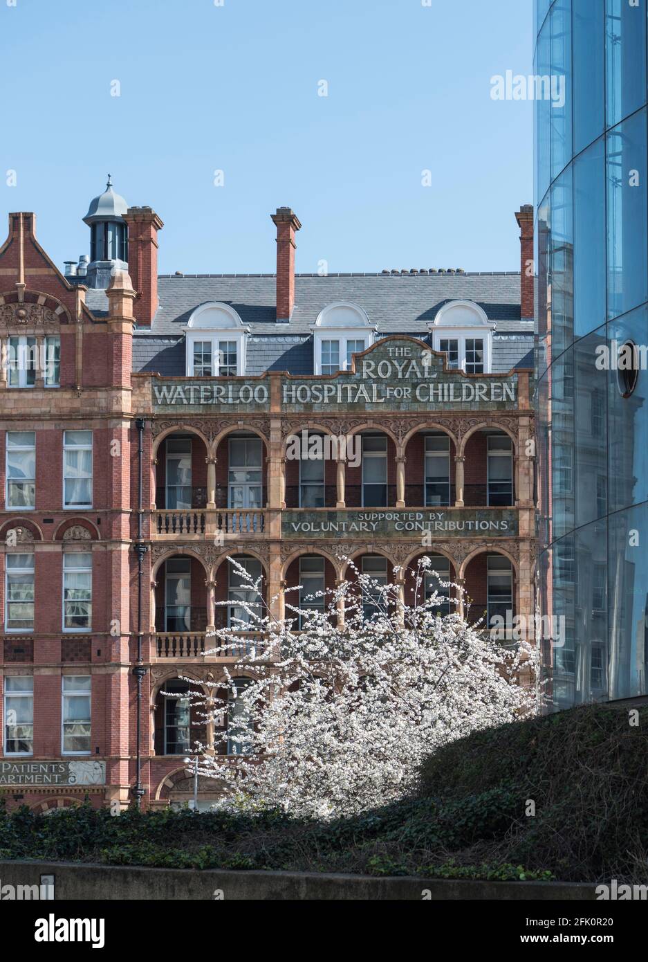 Façade of the Royal Waterloo Hospital near Waterloo Station in London ...