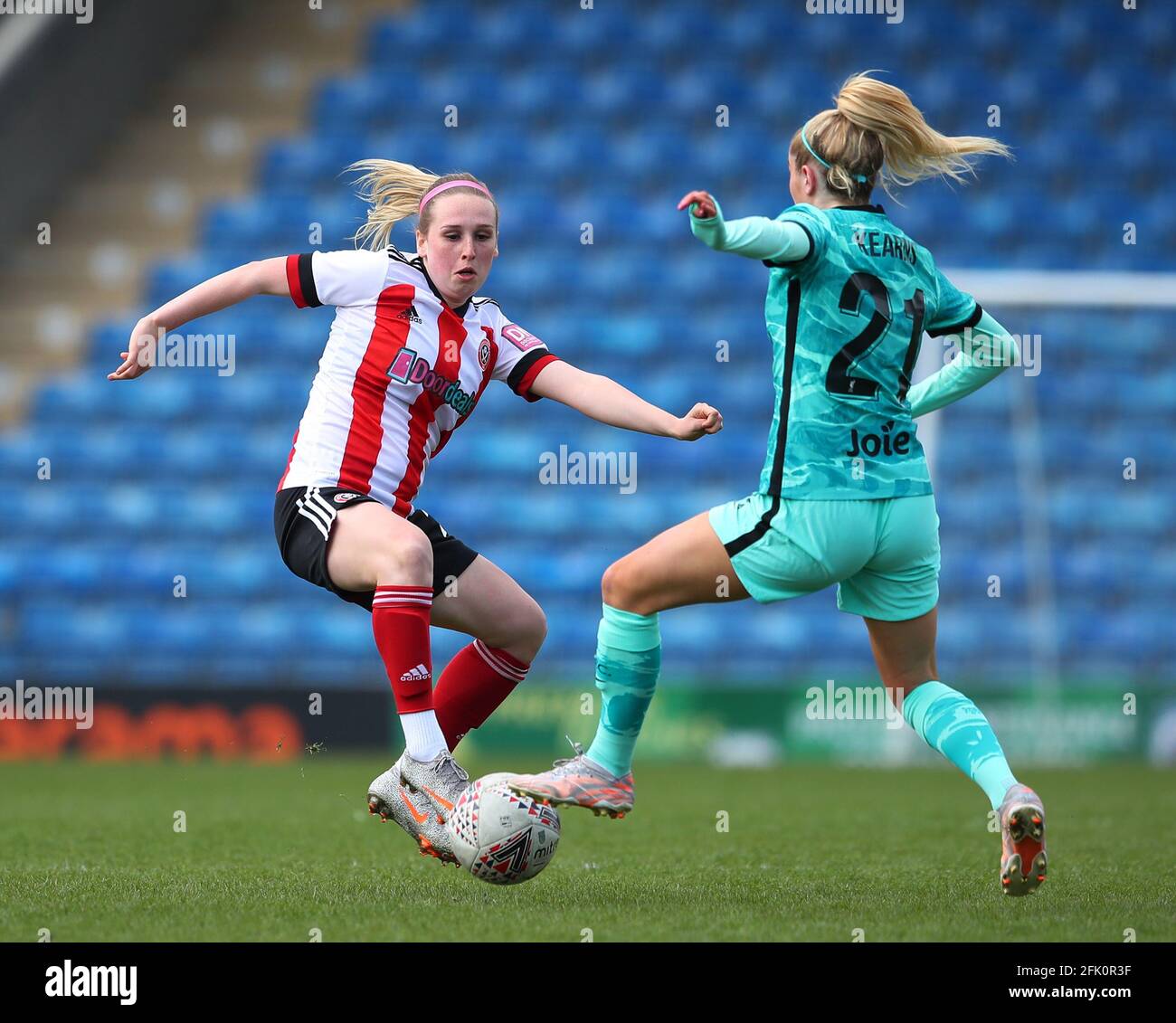 Chesterfield, England, 25th April 2021. Bex Rayner of Sheffield Utd ...