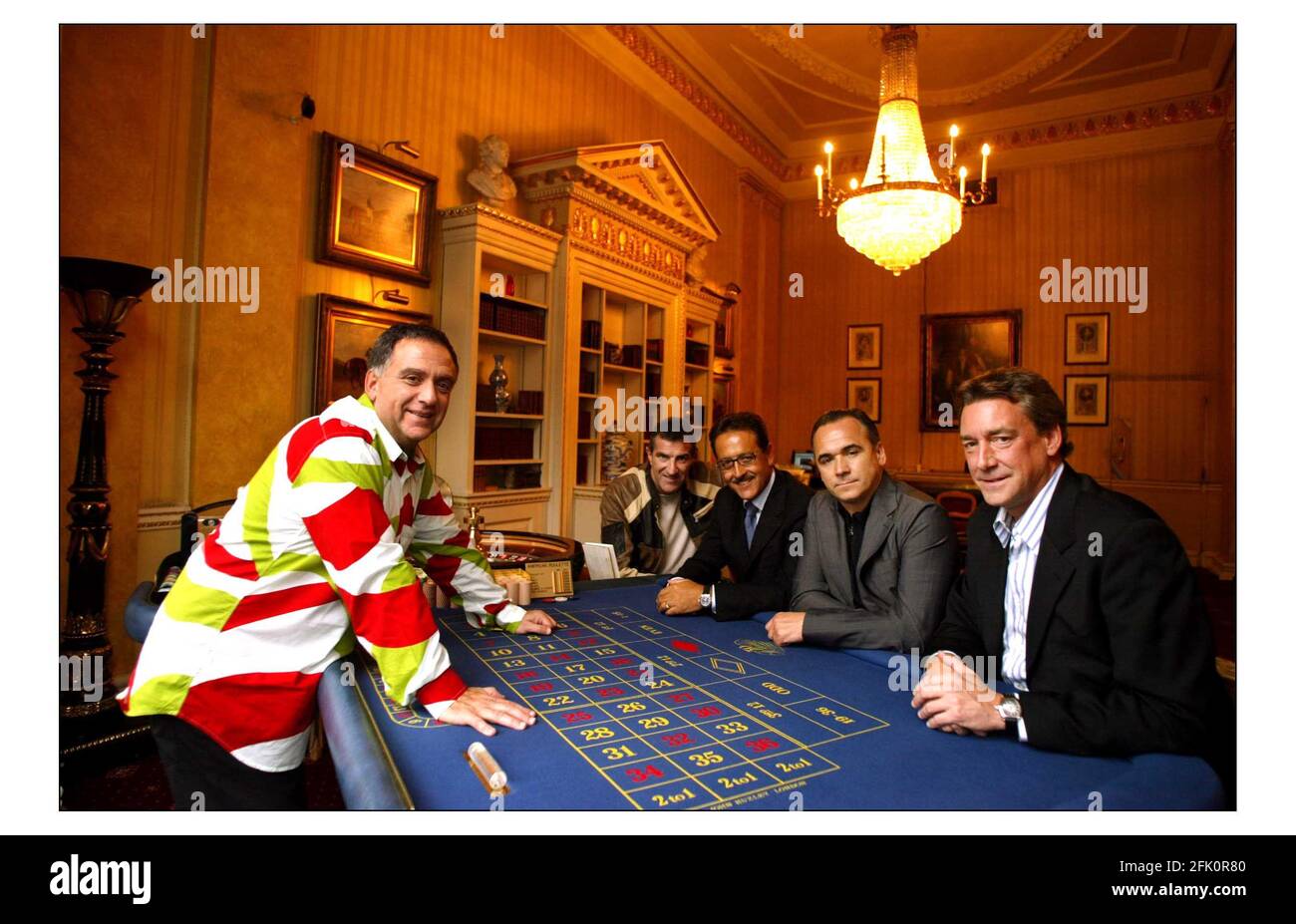 Casino 50 St James st. co owner Robert Earl with (lt to rt) Marc Merran ...