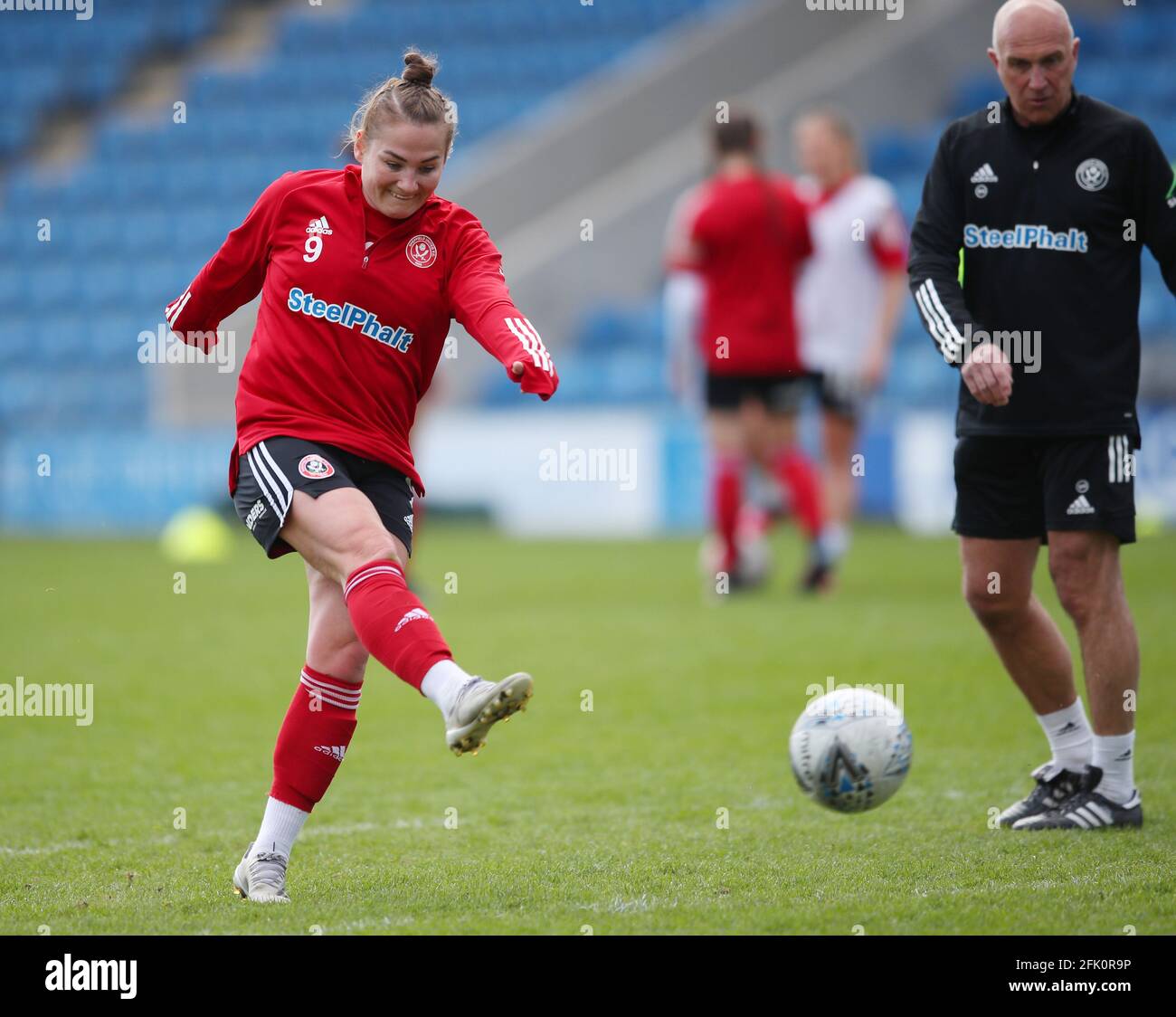 Chesterfield, England, 25th April 2021. Katie Wilkinson of Sheffield ...