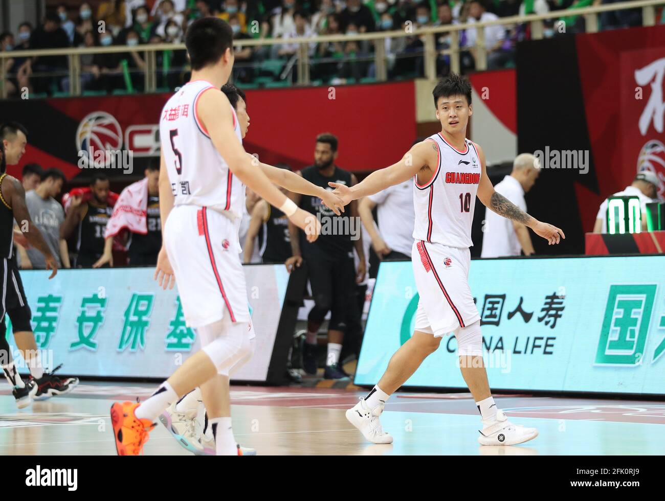 Zhuji, China's Zhejiang Province. 27th Apr, 2021. Zhao Rui (R) of ...