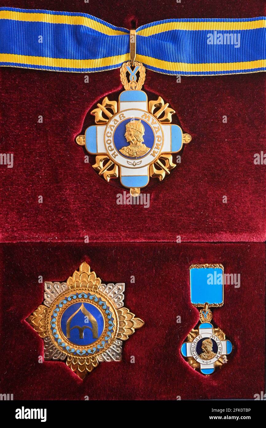 Prague, Czech Republic. 27th Apr, 2021. The highest state decorations ...