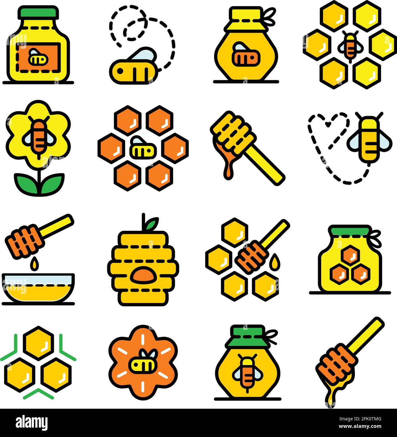 Honey dipper silhouette Cut Out Stock Images & Pictures - Alamy