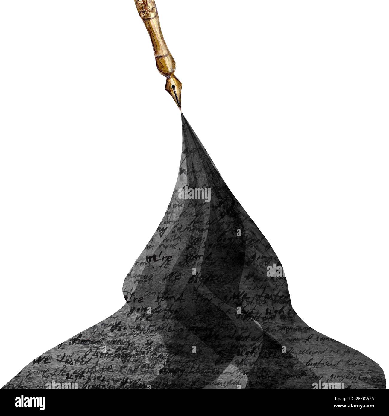 Spilled ink watercolor art hi-res stock photography and images - Alamy