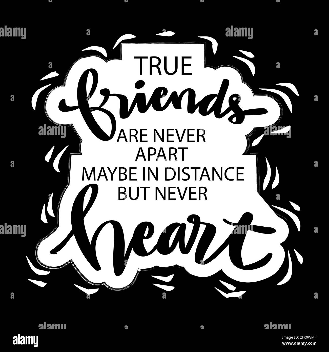 True friends are never apart, maybe in distance but never in heart ...