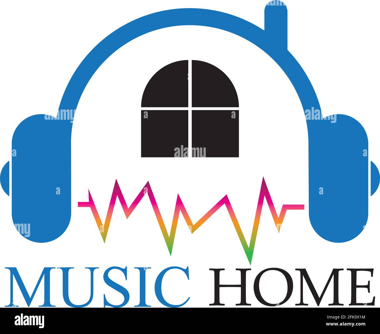 music logo icon vector design illustration template Stock Vector Image ...