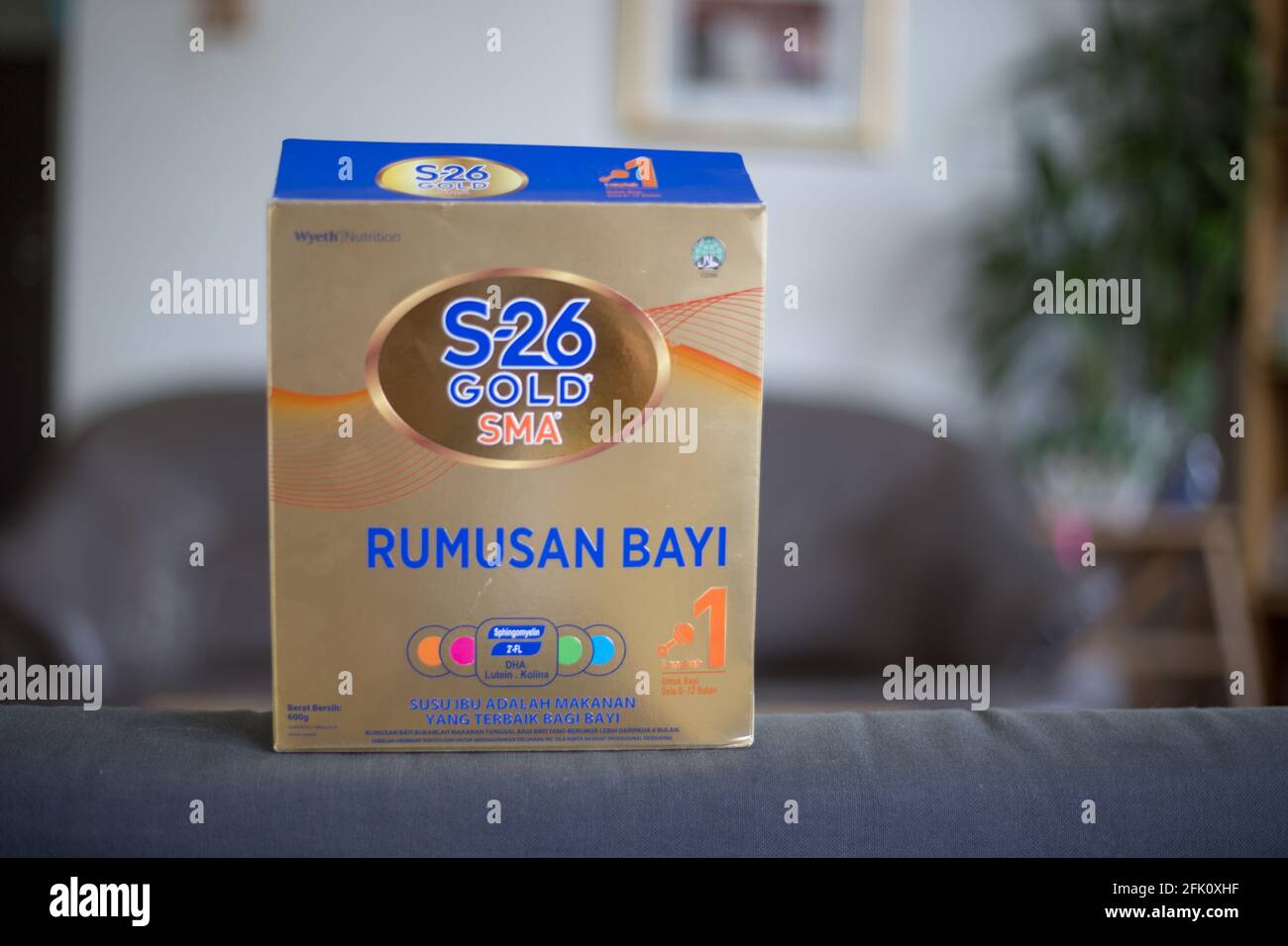 K, MALAYSIA - Apr 25, 2021: Wyeth Nutrition product. Baby milk power ...