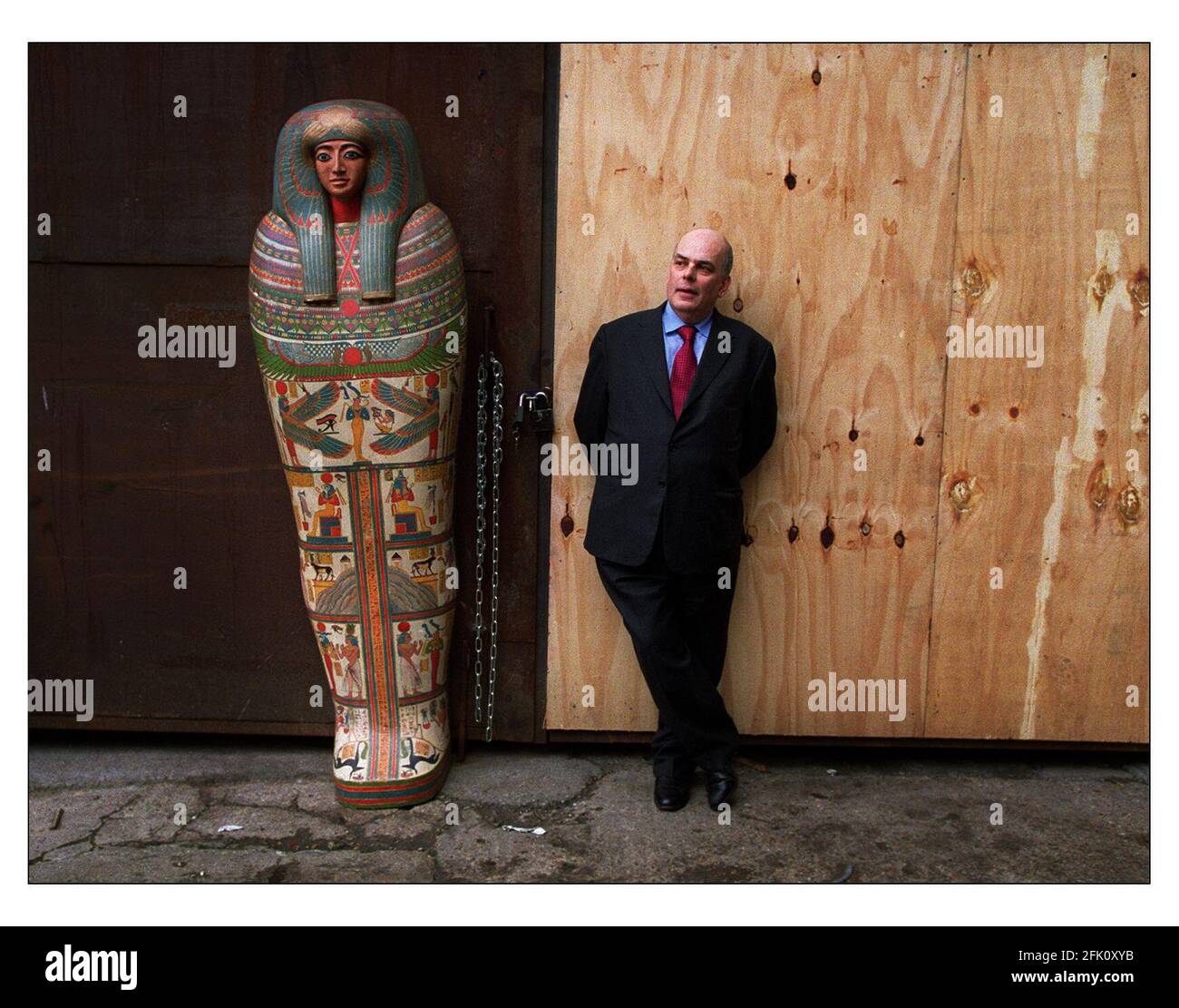 Raymond Gubbay locks the door to the Aida rehersal studio at Three ...