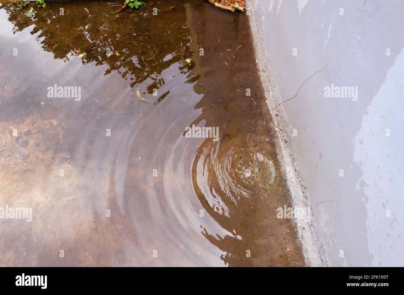 Ripples Of Dripping Water Stock Photo - Alamy