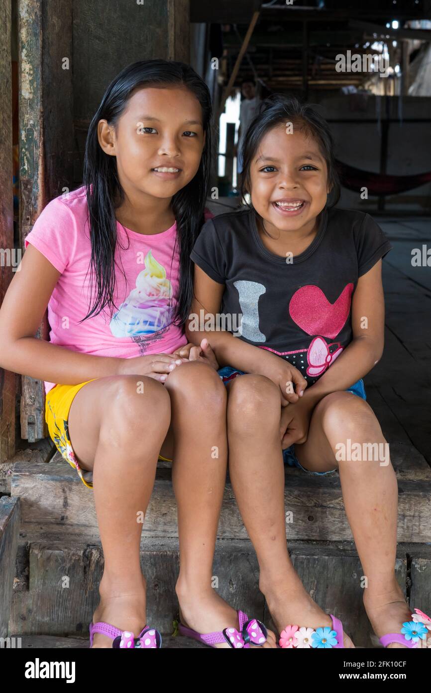 Riberenos (River People) of the Peruvian Amazon RIver Stock Photo - Alamy