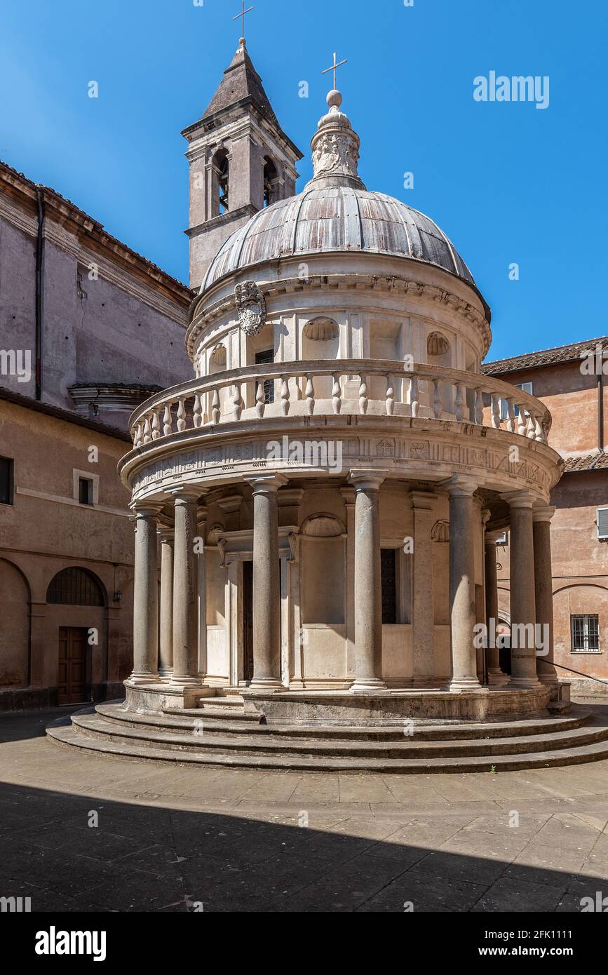 Tempietto di San Pietro in Montorio, Tempietto del Bramante temple, Janiculum, Gianicolo hill ...