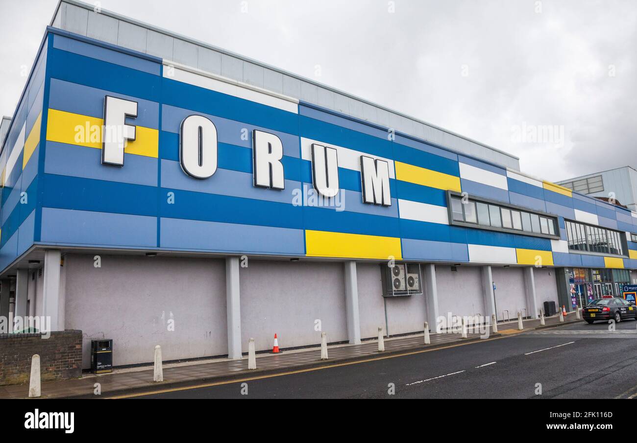 Billingham Forum leisure centre and theatre,England,UK Stock Photo - Alamy