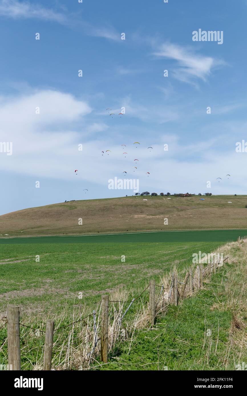 Pewsey white horse countryside hi-res stock photography and images - Alamy