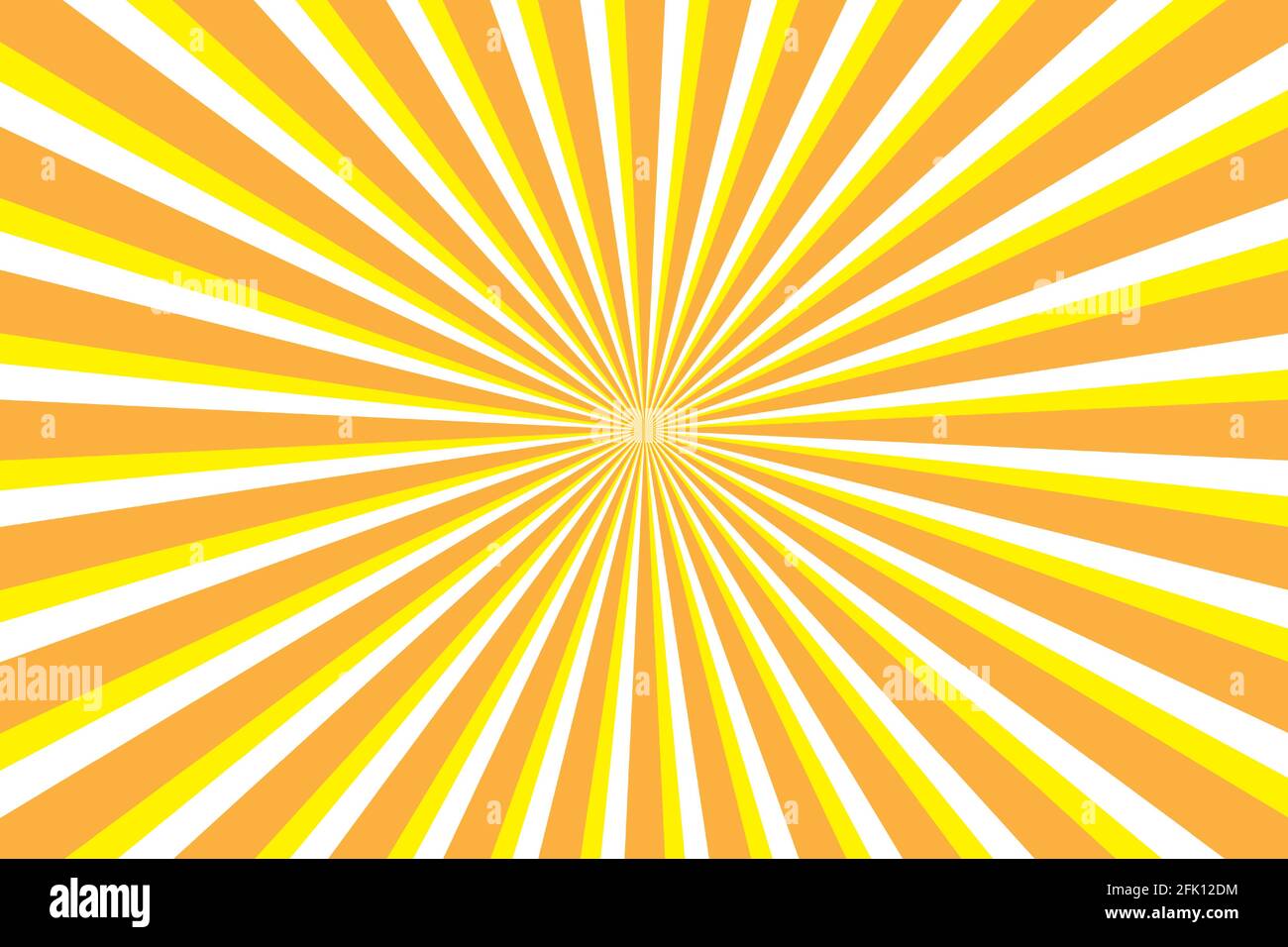 Abstract yellow background with sun ray. Summer vector illustration for ...