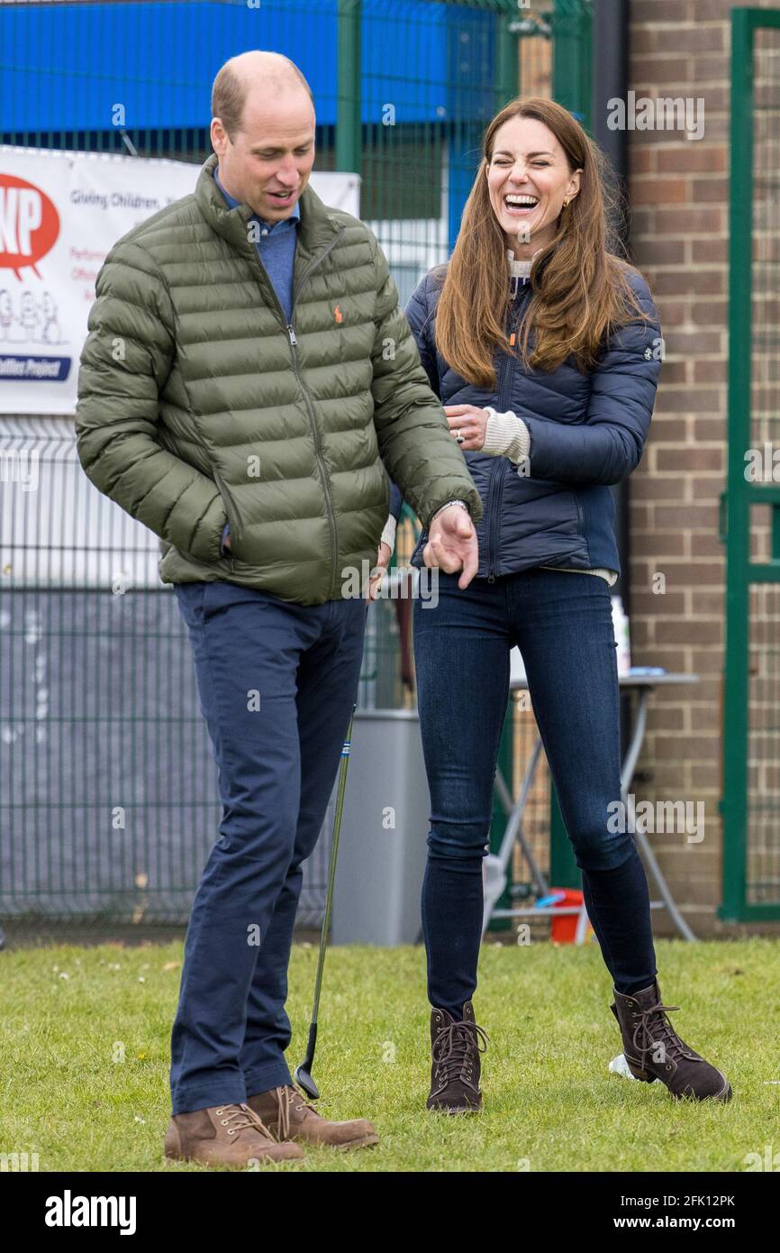 The Duke and Duchess of Cambridge visit the Cheesy Waffles Project at ...