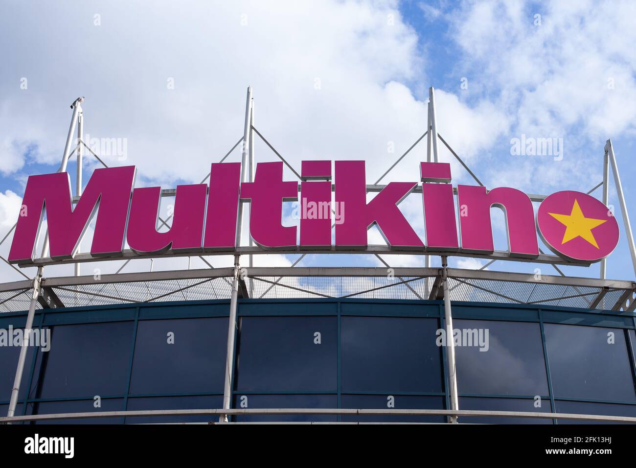 Poland, Poznan - April 26, 2021: Logo of Multikino cinema. Company ...