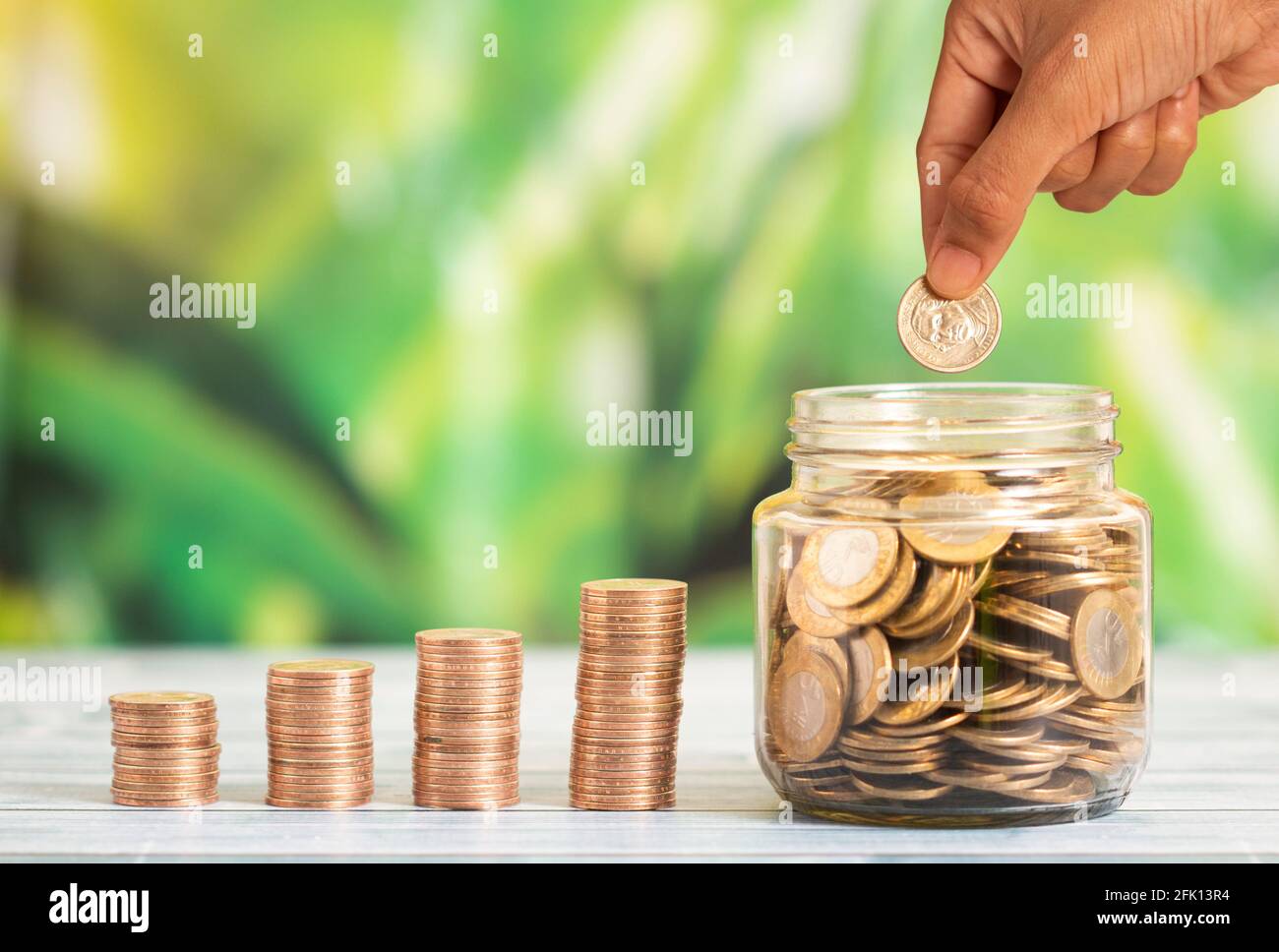 Money savings, investment, making money for future Stock Photo - Alamy